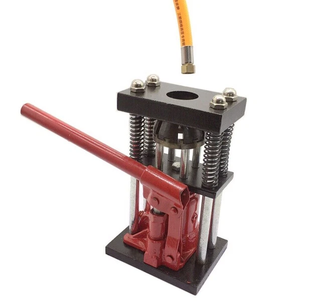 MANUAL BENCHTOP HYDRAULIC Bottle Jack Hose Crimper Hydraulic Tool 12 ...