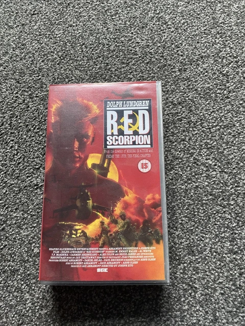VINTAGE 1999 RED Scorpion VHS Video tape Dolph Lundgren £0.99 - PicClick UK