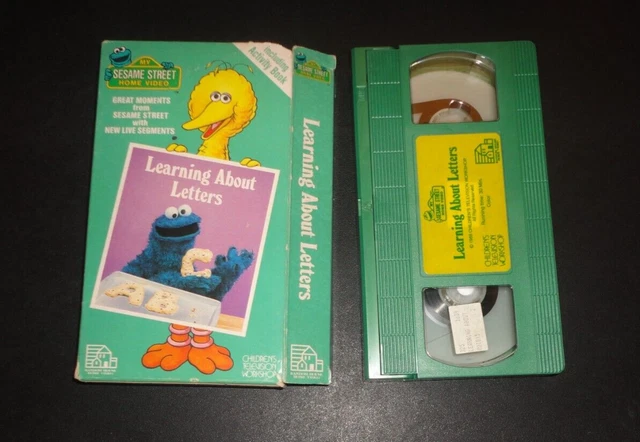 SESAME STREET : Learning About Letters (VHS, 1986) Rare Kids HTF Rare ...