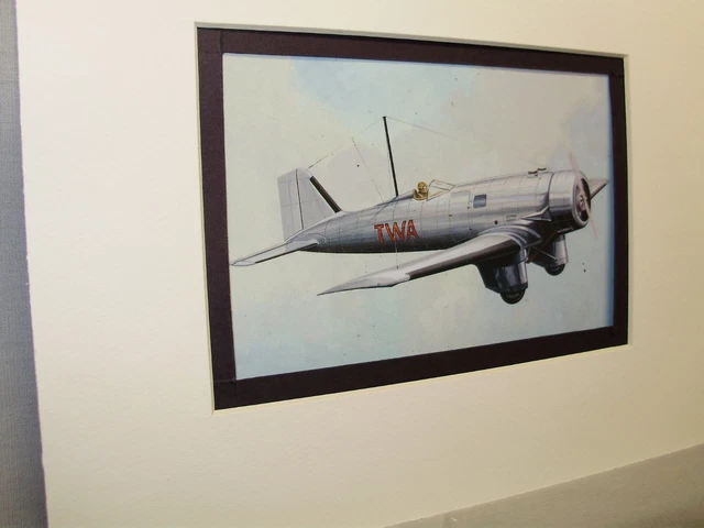 NORTHROP ALPHA MONOPLANE Aircraft Model Airplane Box Top Art Color ...
