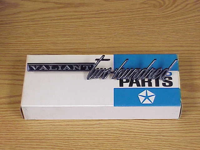 1967 1968 1969 Valiant 200 NOS MOPAR Emblème Plaque EUR 58,19 - PicClick FR