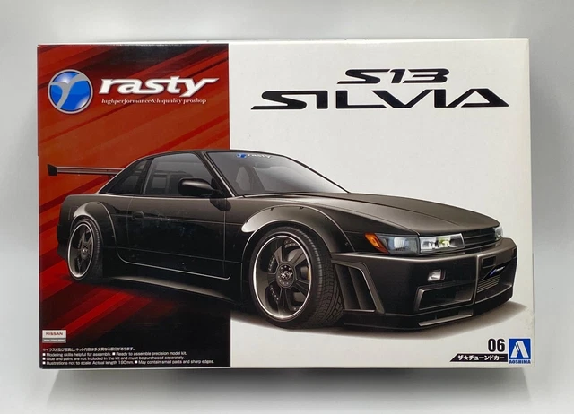 AOSHIMA RASTY '91 PS13 SILVIA in 1/24 0989 ST £50.00 - PicClick UK