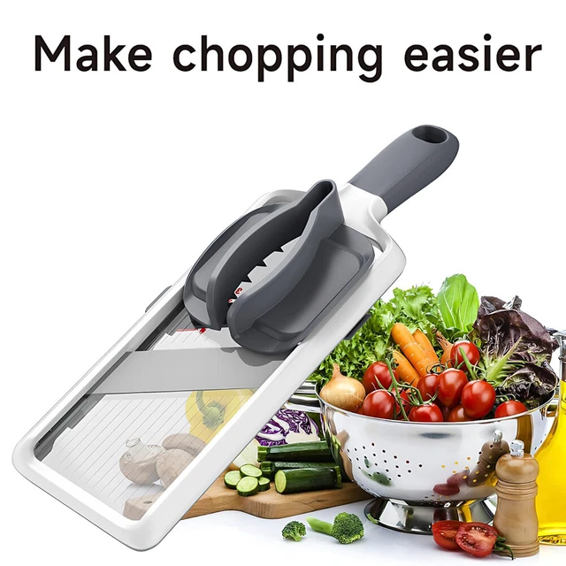 EASY TO USE Adjust 1MM-3MM Mandoline Slicer Julienne Potato Chips Dicer ...