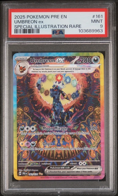 2025 POKEMON EN Prismatic Evolutions Special Illustration Rare Umbreon ...