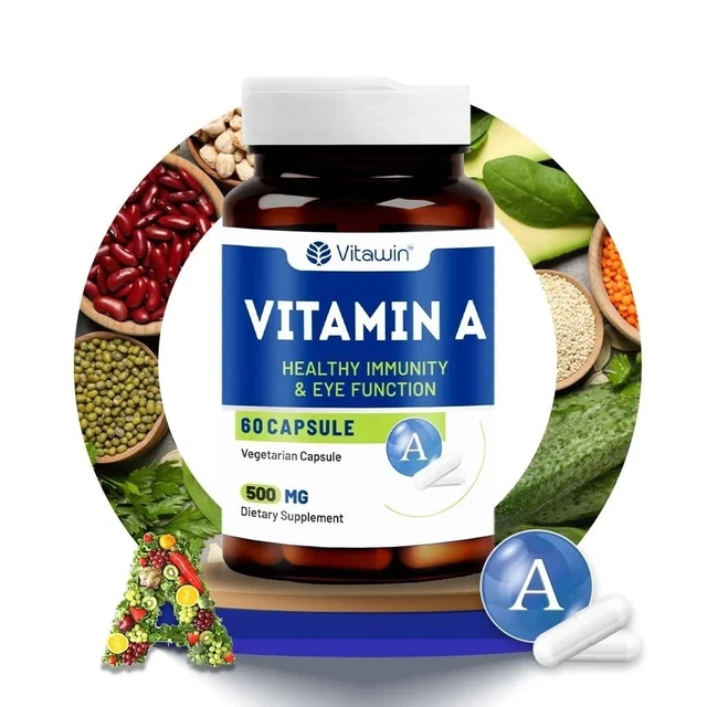 VITAWIN VITAMIN SUPPLEMENTS Vitamin A For Immunity - 60 Capsule £24.34 ...