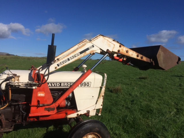 DAVID BROWN TRACTOR loader LF9 990 995 996 comes with bucket and spike ...