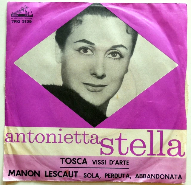 DISCO VINILE 45 Giri Antonietta Stella Tosca Manon Lescaut EUR 19,99 - PicClick FR