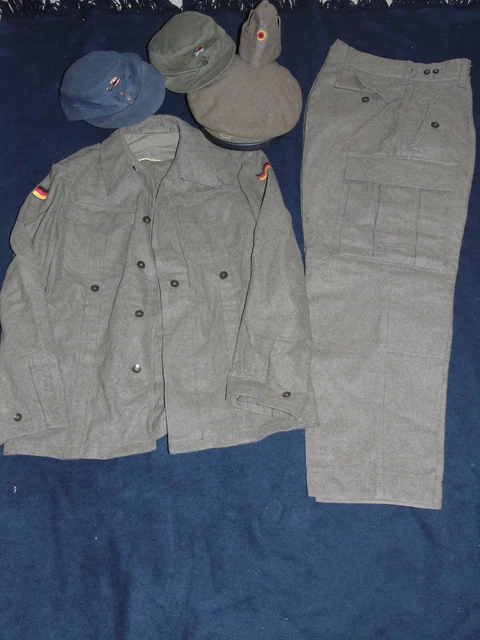 60S UNIFORM EARLY felt louse tank helmet Bundeswehr combat train Käppi ...