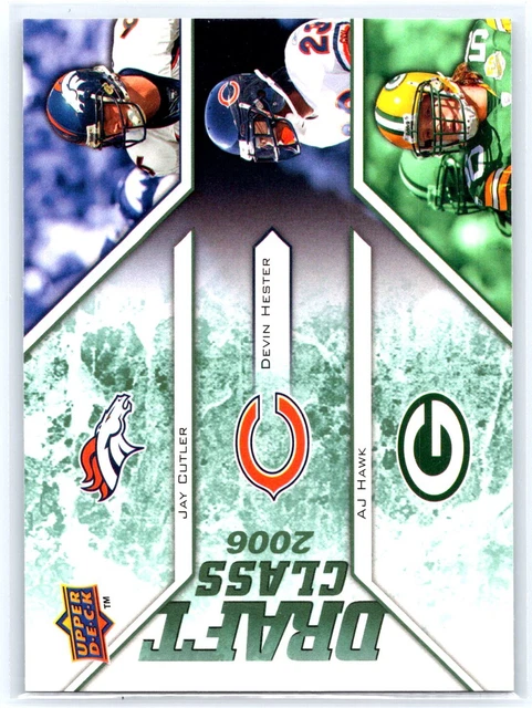 2009 UPPER DECK Draft Edition #299 Devin Hester/A.J. Hawk / Jay Cutler ...