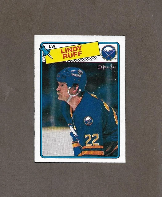 1988-89 OPC 40 Lindy Ruff SABERS O Pee Chee High Grade Hockey $1.29 ...