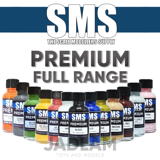 SMS PREMIUM ACRYLIC Lacquer Air Paint 30ml - FULL RANGE £5.95 - PicClick UK