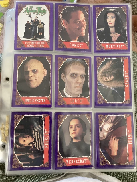 1991 TOPPS THE ADDAMS FAMILY MOVIE TRADING CARDS Complete set +11 ...