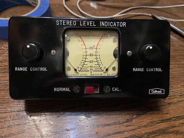 VINTAGE CALRAD STEREO Level Indicator - Left Right Balance Audio £18.65 ...