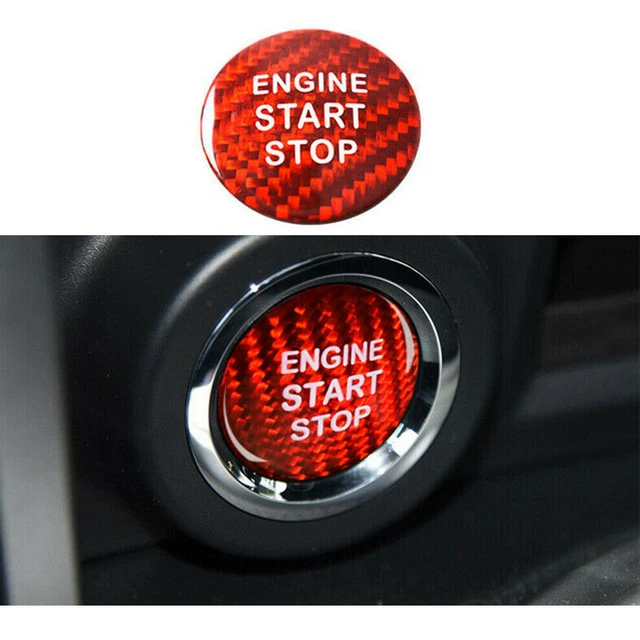 CARBON FIBER RED Engine Start Stop Button Sticker For Lexus IS ES GS NX ...