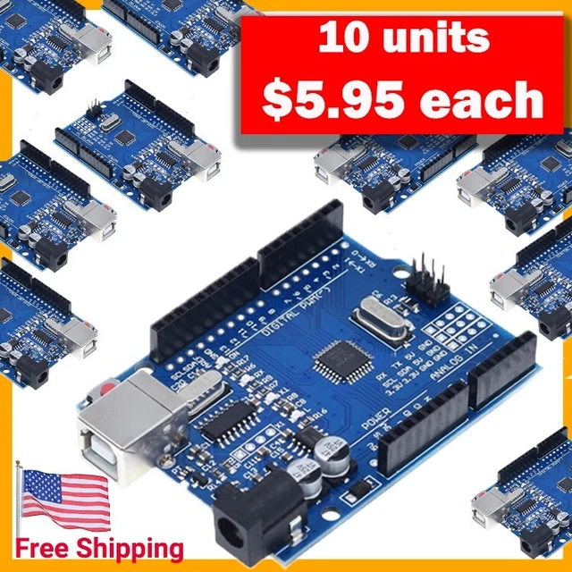 **10 UNITS!* DEVELOPMENT Board ATmega 328P CH340 compatible with ...