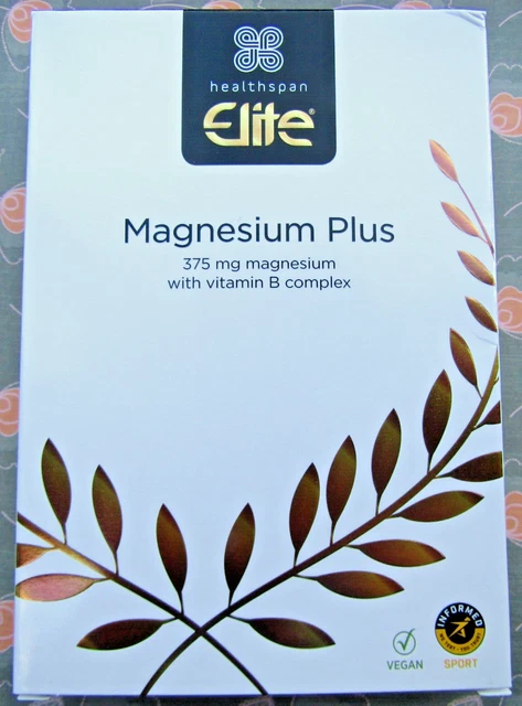 HEALTHSPAN ELITE MAGNESIUM Plus 375mg. *120 Tablets. Expiry 11/2026. £16.99 £12.16 - PicClick UK