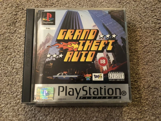 GRAND THEFT AUTO (COMPLETE Inc Maps) PS1 Sony Playstation 1 Psone GTA ...