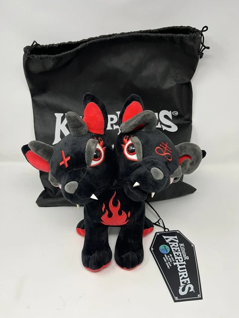 KILLSTAR KREEPTURES HELLHOUND Black Two Headed Dog with Dust Bag ...