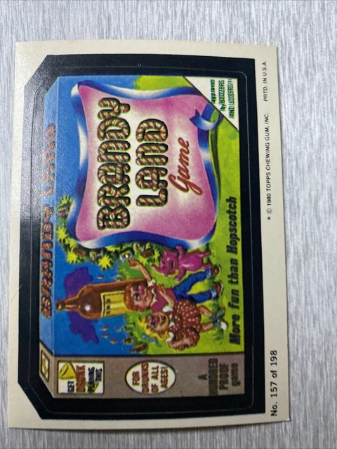 1980 WACKY PACKAGES Topps Chewing Gum Series 3 TOAD Bubble Bath Card ...