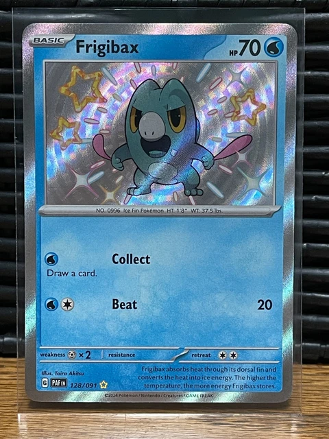 POKEMON TCG PALDEAN Fates - 128/091 Frigibax - Shiny Holo Rare $10.00 ...
