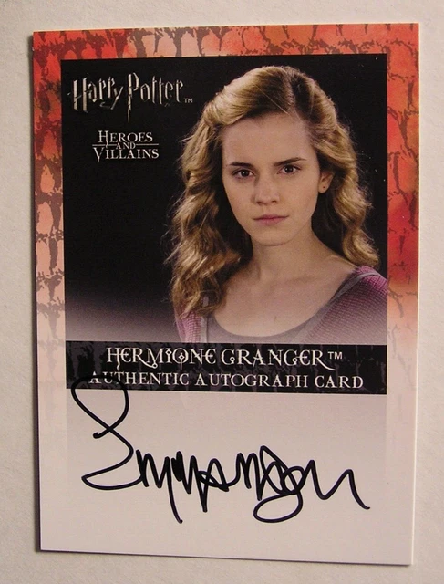 HARRY POTTER ARTBOX Hermione Granger Emma Watson Autograph Card PSA ...