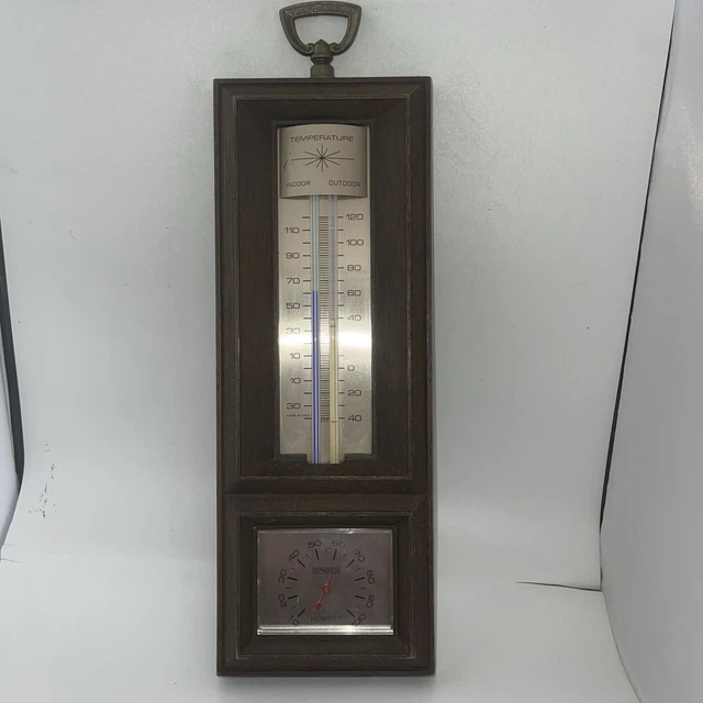 VINTAGE SPRINGFIELD INDOOR-OUTDOOR Thermometer & Humidity Meter MODEL ...
