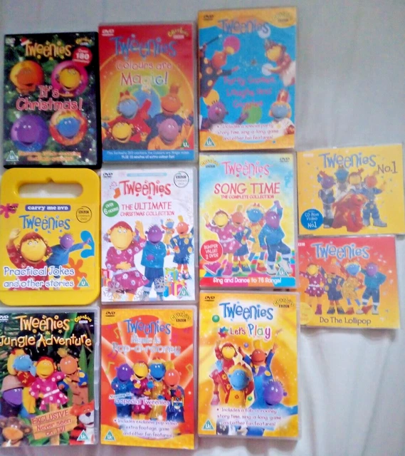 BUNDLE OF 9 Tweenies DVDs + 2CDs, Ultimate Christmas, Let's Play, Song ...