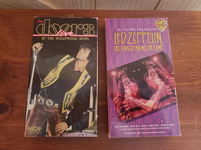2 CONCERT VHS-THE Doors Live Hollywood Bowl & Led Zeppelin Song Remains the Same $15.00 ...