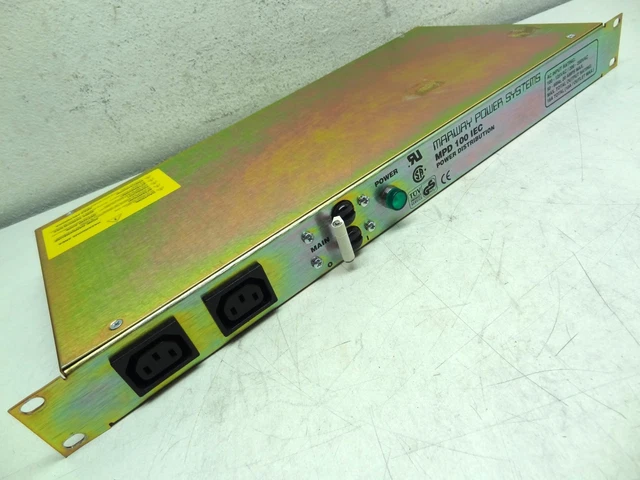 MARWAY MPD-100-IEC 10-OUTLET Power Distribution Rackmount Unit 115/230V ...