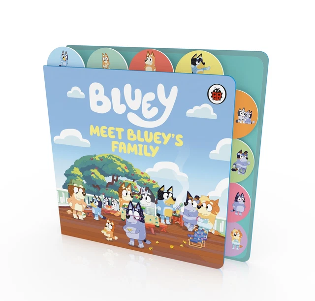 BLUEY BLUEY: MEET Bluey's Family: Tabbed Board Book (Libro de cartón ...