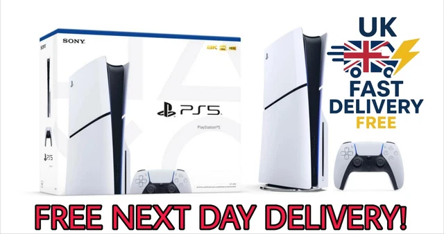 SONY PLAYSTATION 5 Slim Blu-Ray Disc Edition 1TB White Game Console ...
