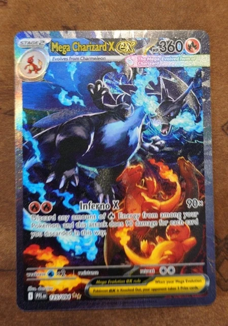 POKÉMON TCG MEGA Charizard X Ex 125/094 SIR Phantasmal Flames Near Mint ...