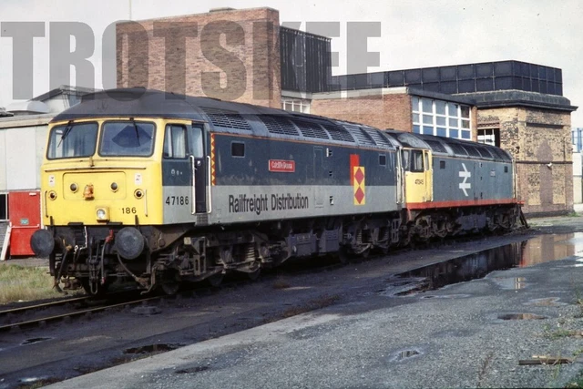 35MM SLIDE BR British Rail Diesel Loco Class 47 47186 Carcliffe 1994 Orig £4.98 - PicClick UK
