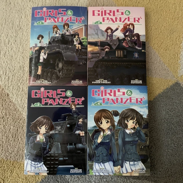 GIRLS UND PANZER Manga Vol 1-4 (Complete Set) Rare Import in English £ ...