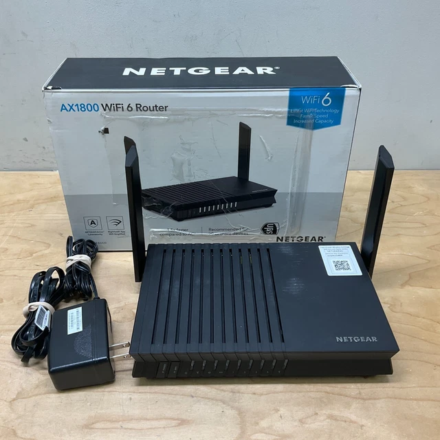 NETGEAR AX1800 DUAL Band WiFi 6 Router 4-Stream RAX20-100NAS $44.95 ...