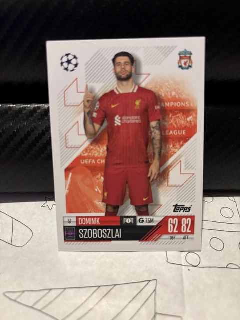 DOMINIK SZOBOSZLAI MATCH Attax 2024/2025 Liverpool 24/25 Topps # 57 £1. ...