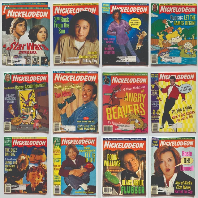 VINTAGE NICKELODEON MAGAZINE Lot 13 Issues 1996 & 1997 Your 90s ...