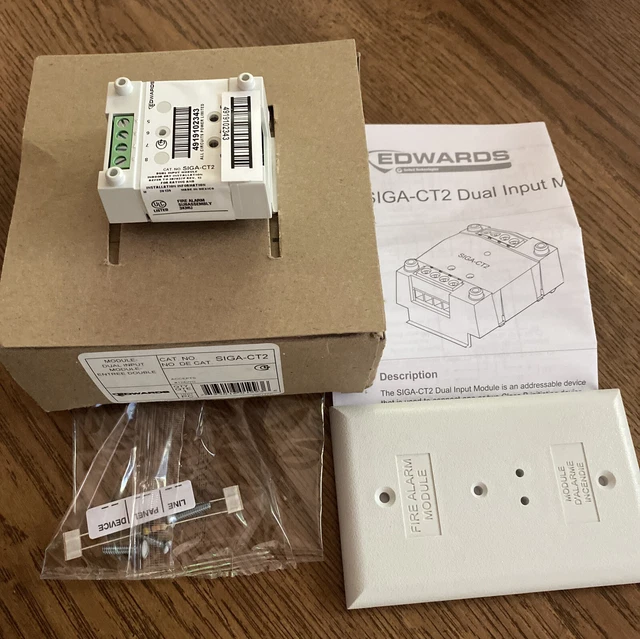 EST EDWARDS SIGA-CT2 Intelligent Analog Addressable Dual Input Module ...