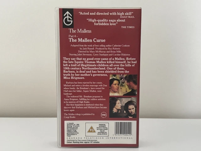THE MALLEN CURSE - Catherine Cookson Collection - PAL VHS Video Tape ...