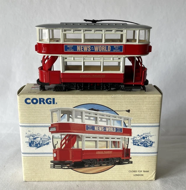 VINTAGE 1993 CORGI Classics Closed Top Dick Kerr Type Tram LONDON 98153 ...