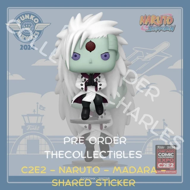 PREORDER C2E2 2024 Funko Pop Vinyl Naruto Shippuden Madara Uchiha ...