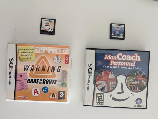 LOT JEUX NINTENDO ds Code De La Route Coach Personnel J'améliore Mon ...