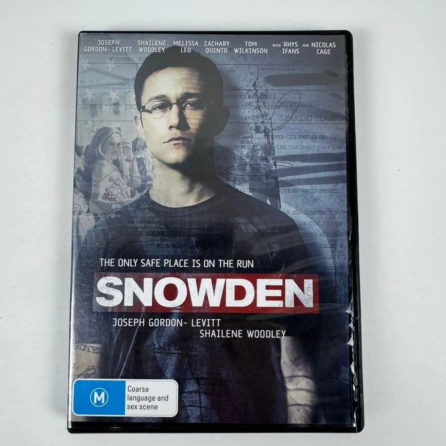 SNOWDEN (DVD 2016) Joseph Gordon-Levitt Shailene Woodley Melissa Leo ...