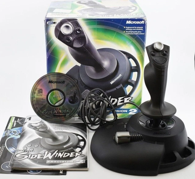 MICROSOFT SIDEWINDER PRECISION 2 Joystick Gaming Controller PC USB ...