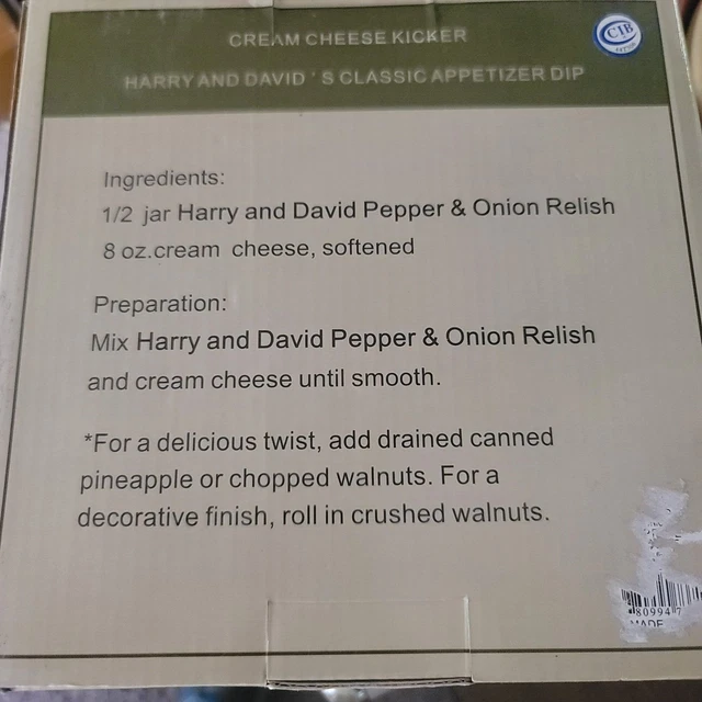 HARRY & DAVID Onion Dip Bowl with Pepper and Onion Spreader China New ...