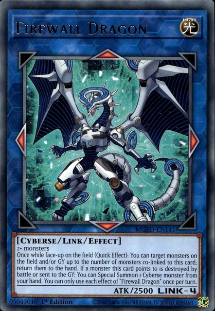 FIREWALL DRAGON 1ST Ed Original Art Gold Rare MGED-EN141 Yu-Gi-Oh! £1. ...