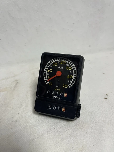 VDO TACHO DUO Fahrrad Tachometer mit Halterung Oldtimer Selten! EUR 19 ...