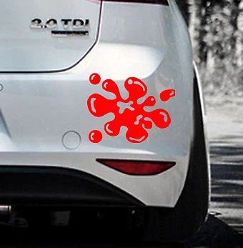 2 X PAINT SPLAT car bumper vinyl sticker Novelty Car/Van/Window/Bumper ...