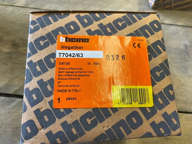 BTICINO T7042/63 MEGA M125 Seitliches Differentialmodul 63A EUR 169,00 - PicClick DE