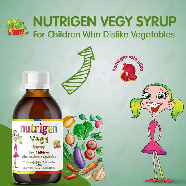 NUTRIGEN VEGY SYRUP 200 Ml - Vitamins, Minerals, and 7 Vegetable ...